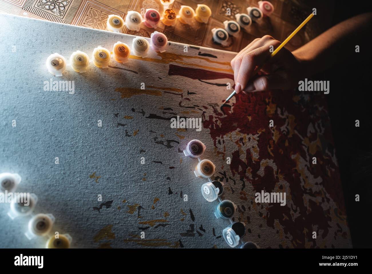 Person painting drawing hi-res stock photography and images - Alamy