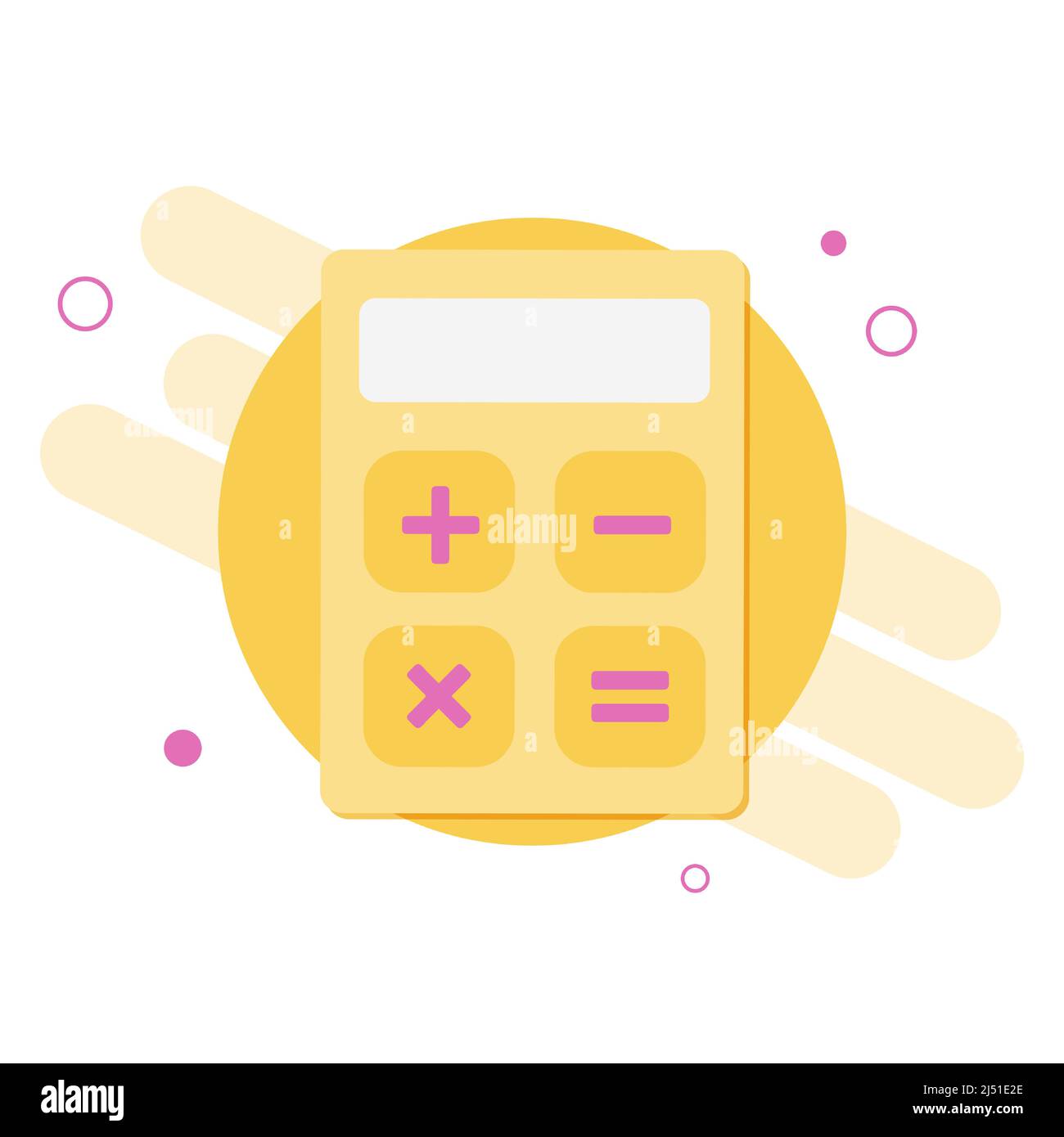 Cartoon calculator icon in comic style. Calculate illustration ...
