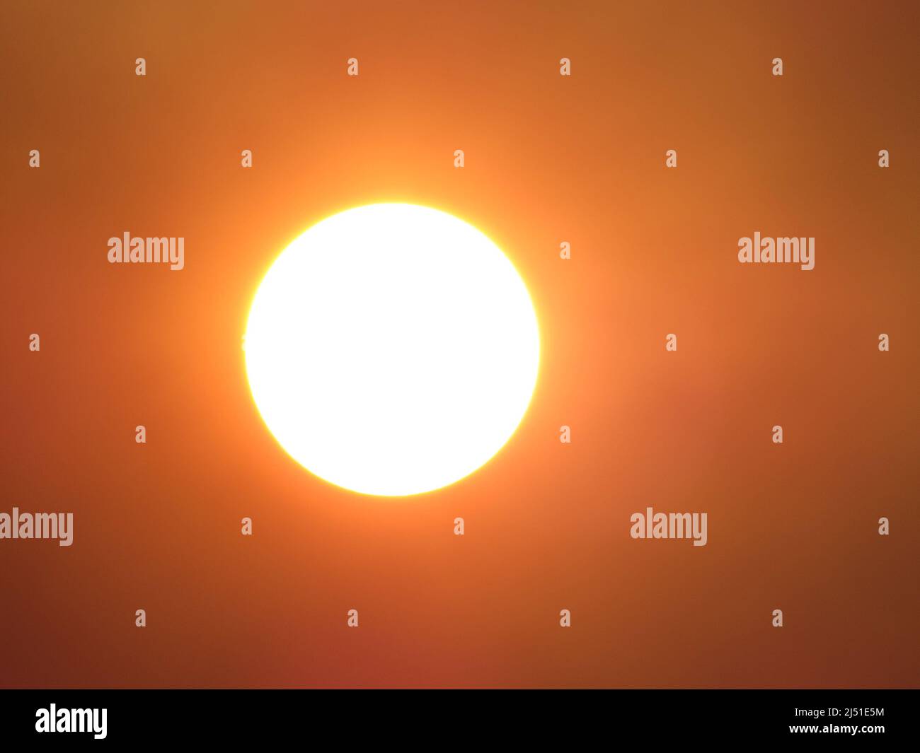 Hot sun causing global warming, heat wave and climate change Stock ...