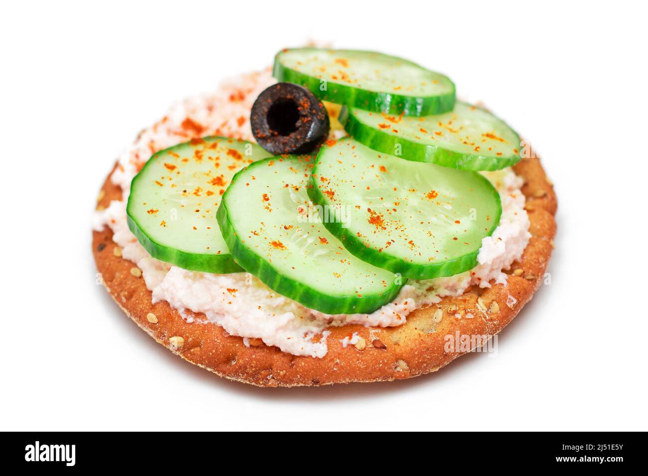 Tasty cracker sandwiches cream Cut Out Stock Images & Pictures - Alamy