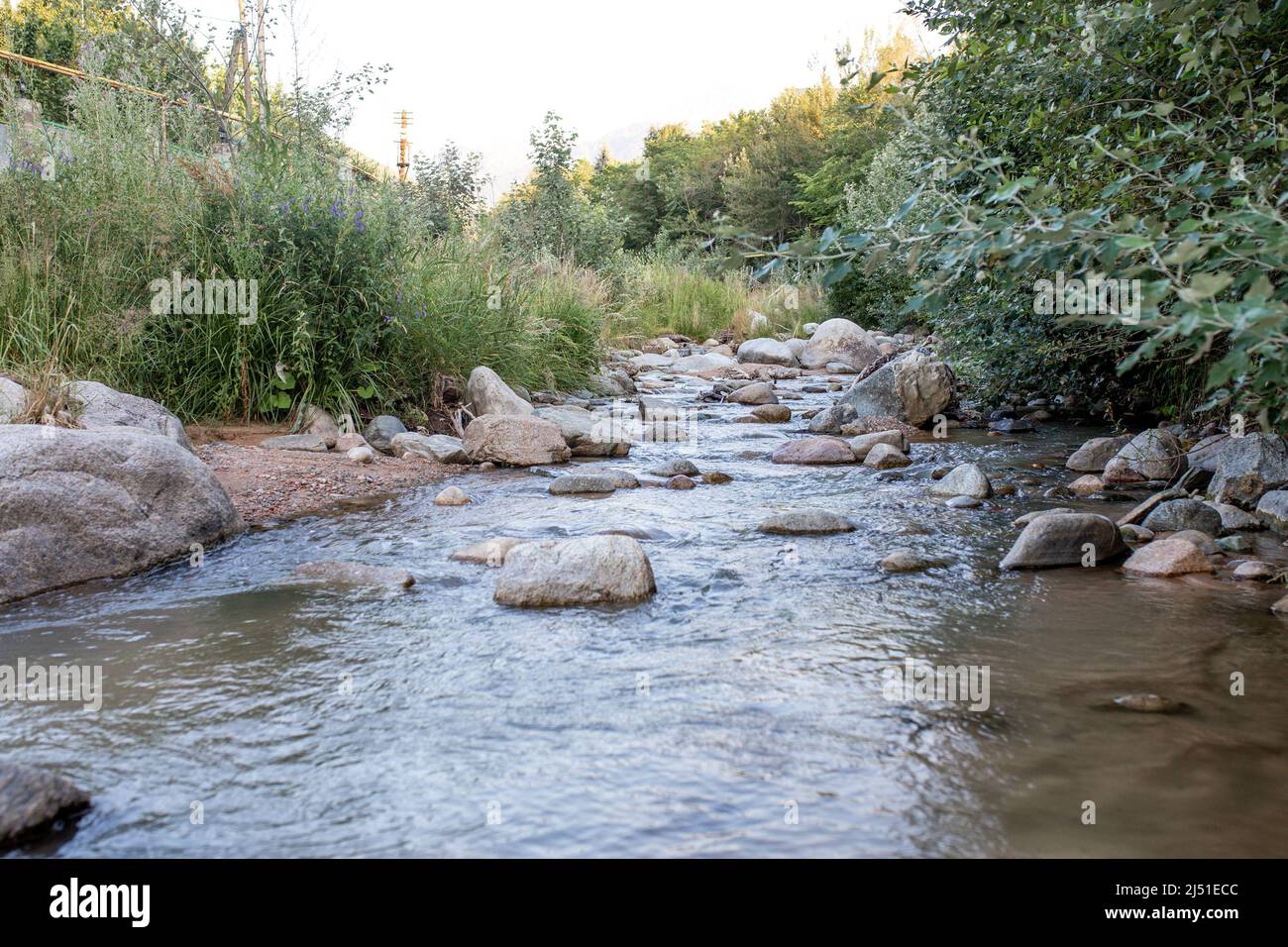 River flows among mountain scenery hi-res stock photography and images ...