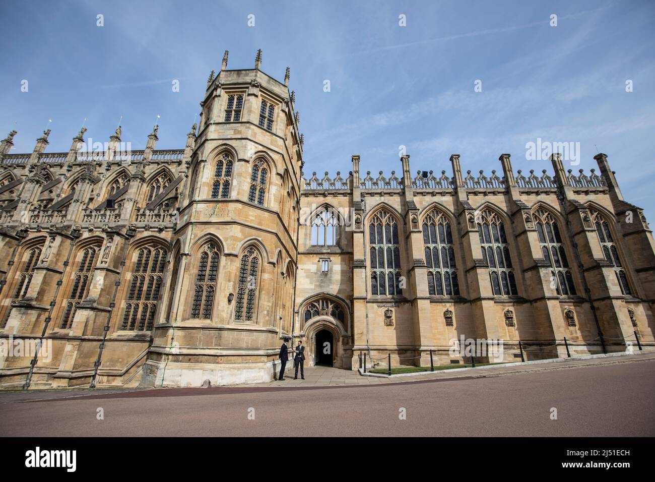 Members of the Royal Family attend the Easter Service at St George's ...