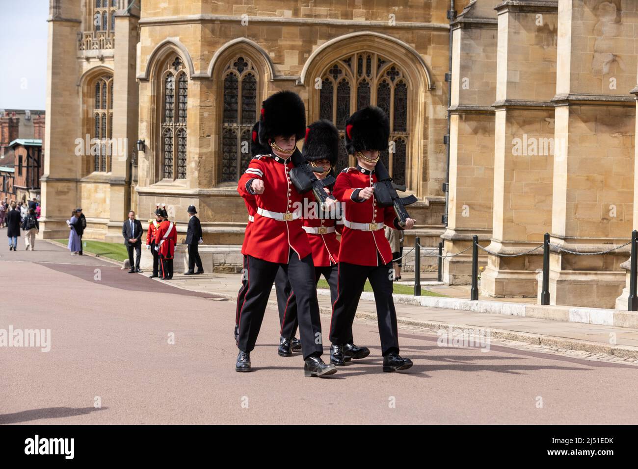 Members of the Royal Family attend the Easter Service at St George's ...