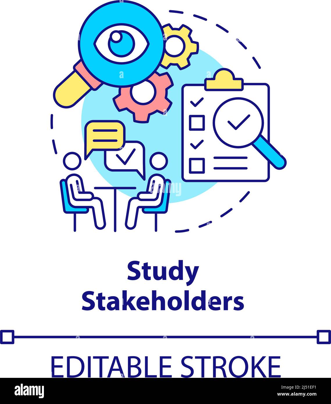 Study stakeholders concept icon Stock Vector Image & Art - Alamy