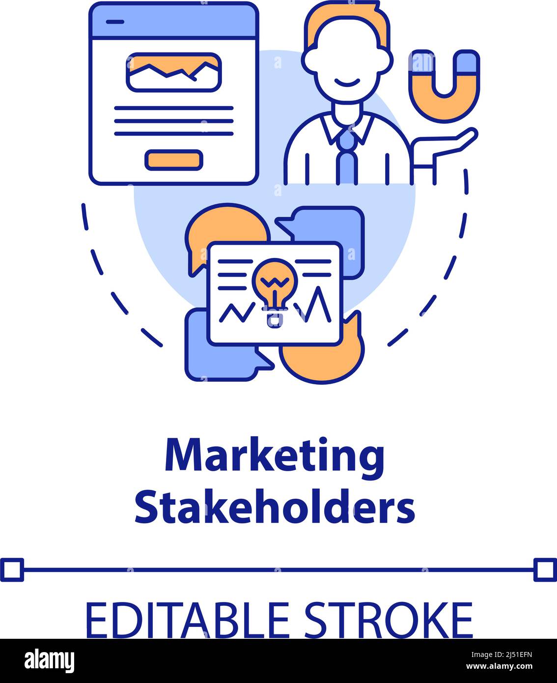 Marketing stakeholders concept icon Stock Vector Image & Art - Alamy