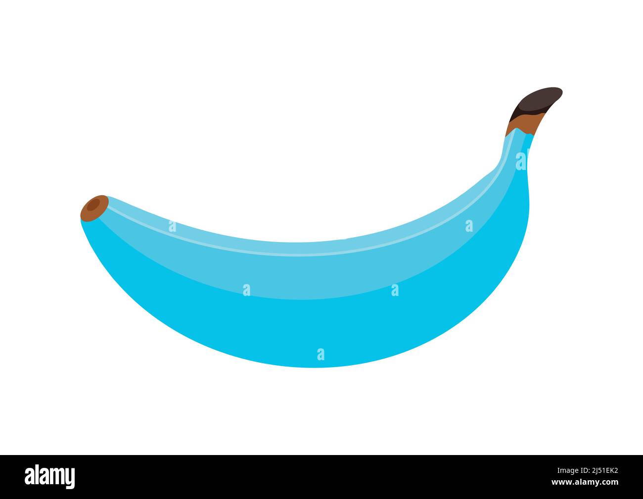 Blue banana fruit icon isolated on white background Stock Vector Image ...