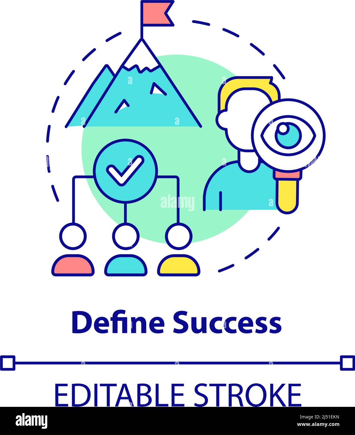 Define success concept icon Stock Vector Image & Art - Alamy