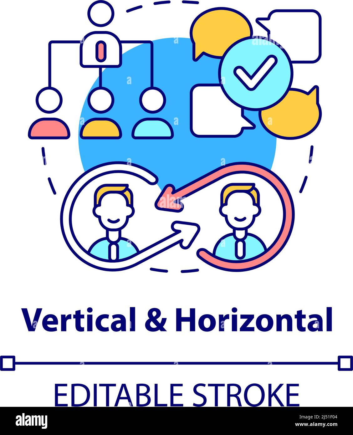 Vertical and horizontal concept icon Stock Vector Image & Art - Alamy