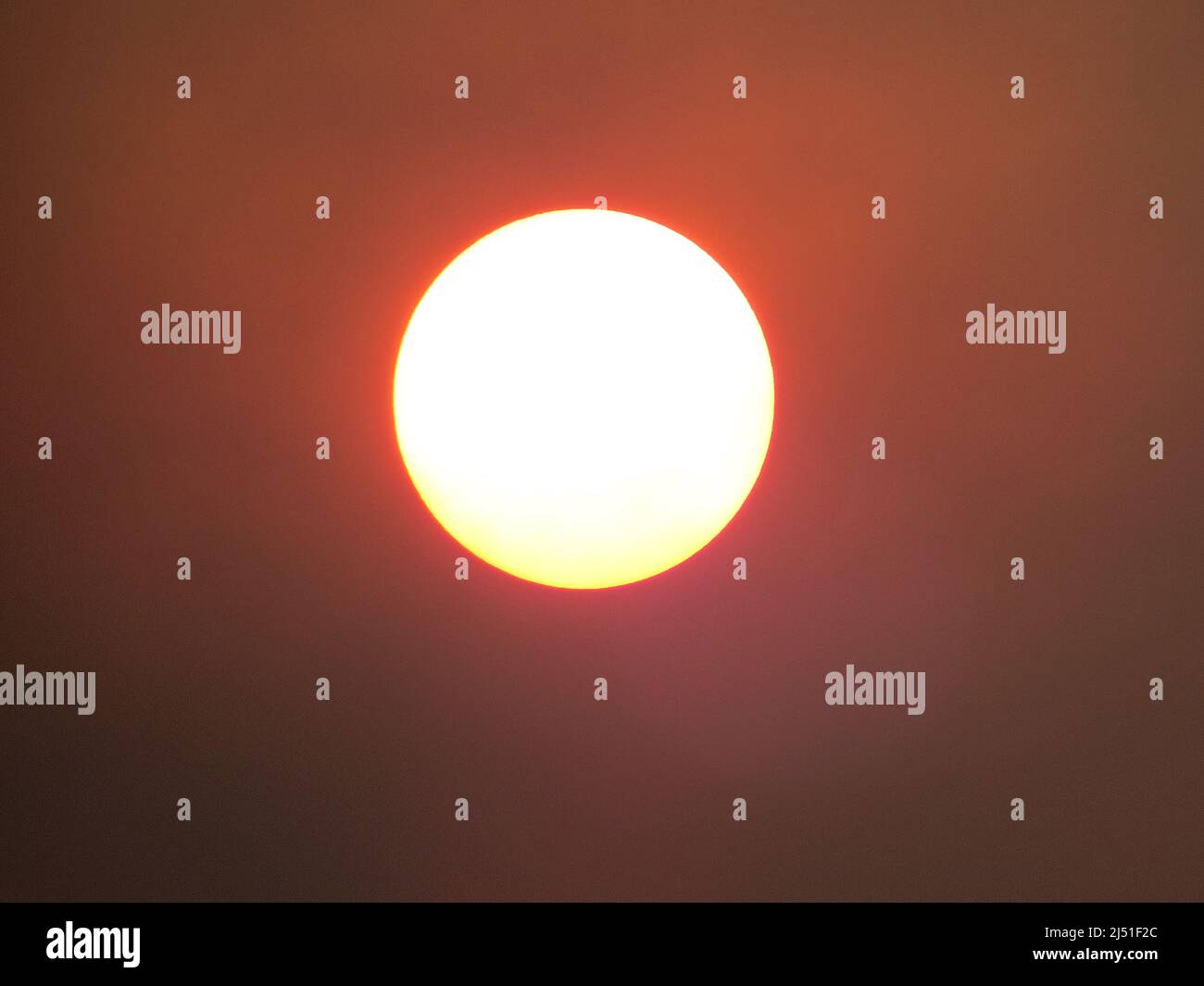 Hot sun causing global warming, heat wave and climate change Stock ...