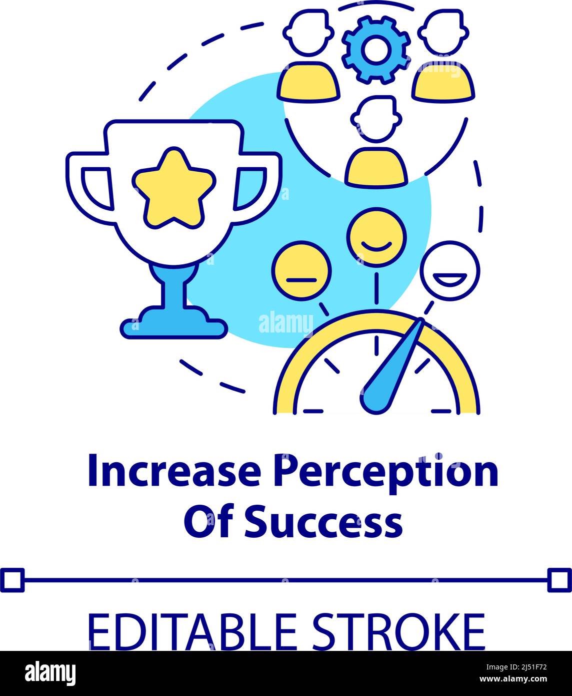 Increase perception of success concept icon Stock Vector Image & Art ...