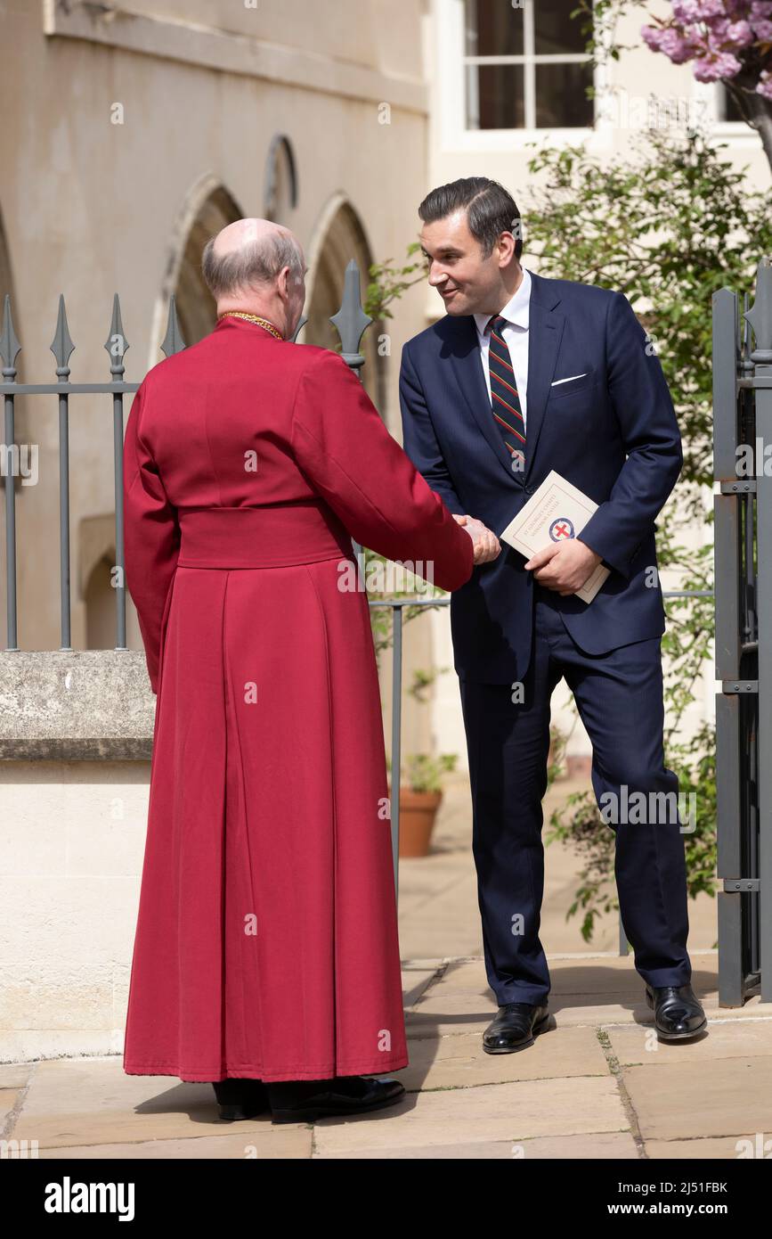 The Right Reverend David Conner KCVO welcomes members of the Royal ...