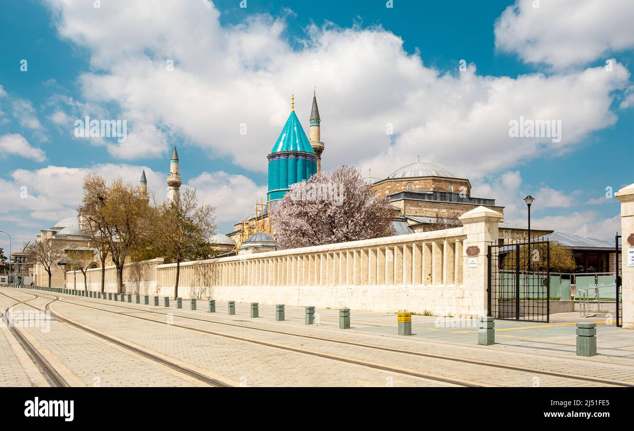 Mevlana Museum and Mevlana Tomb in Konya Turkey Stock Photo - Alamy