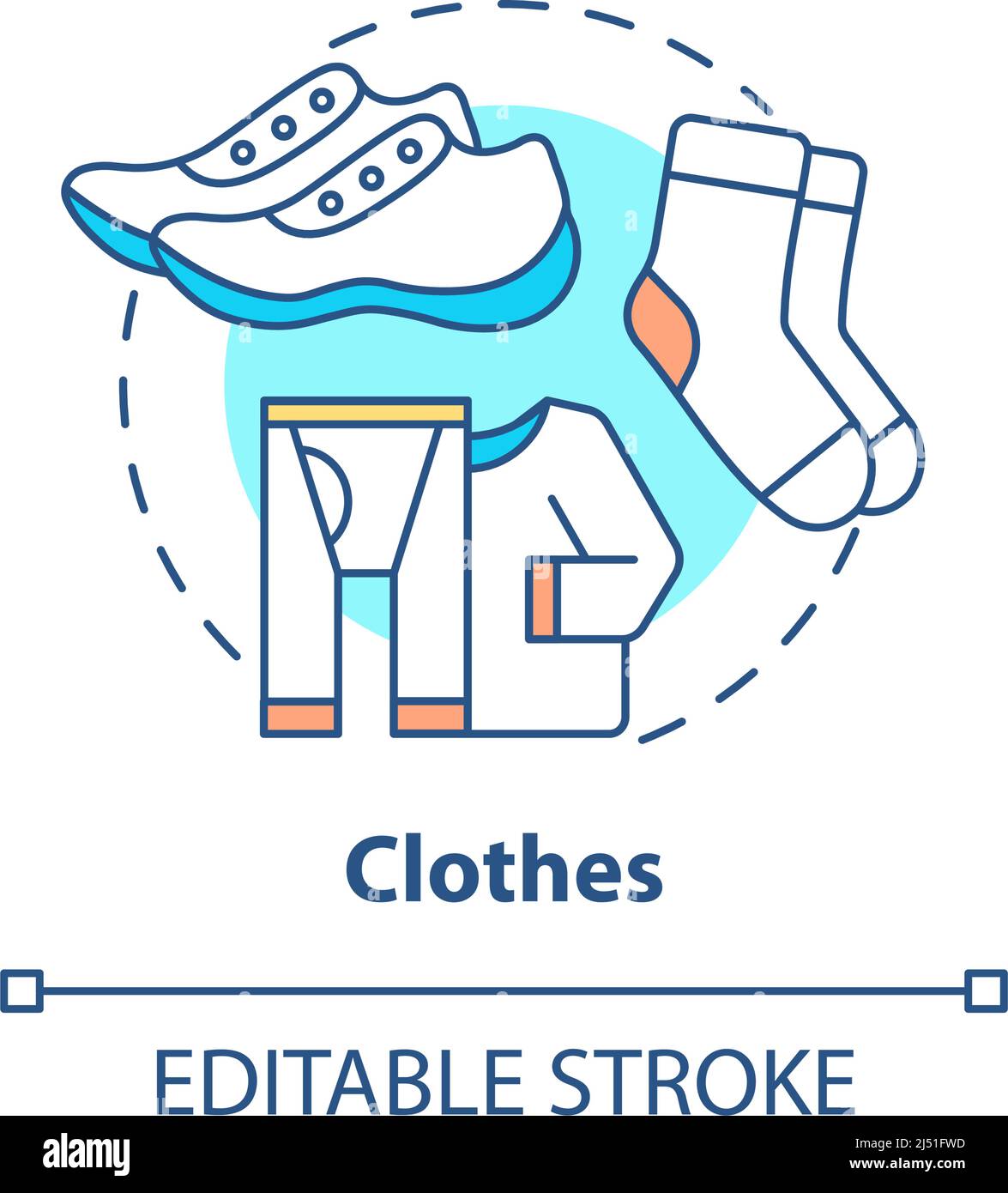 Clothes concept icon Stock Vector Image & Art - Alamy