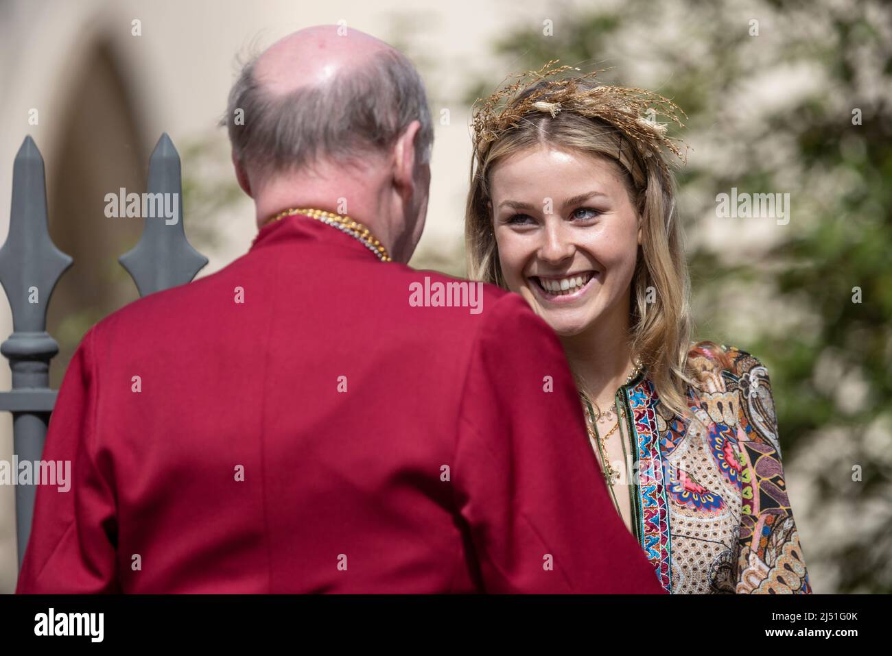 The Right Reverend David Conner KCVO welcomes members of the Royal ...