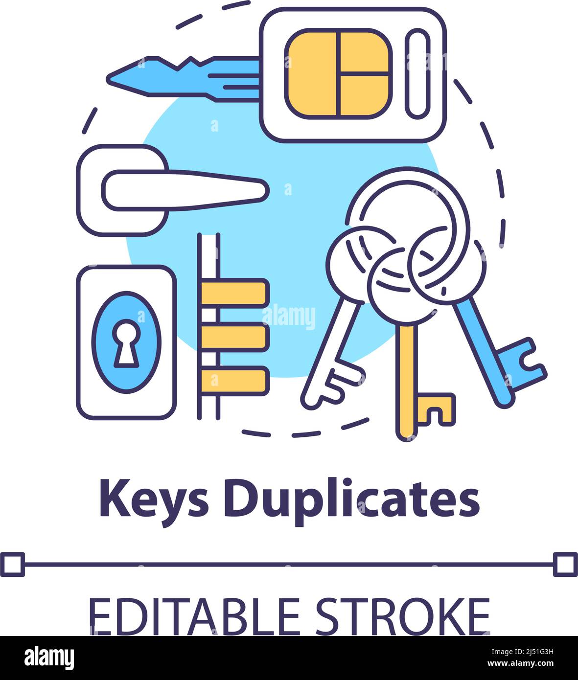 Duplicate key Stock Vector Images - Alamy
