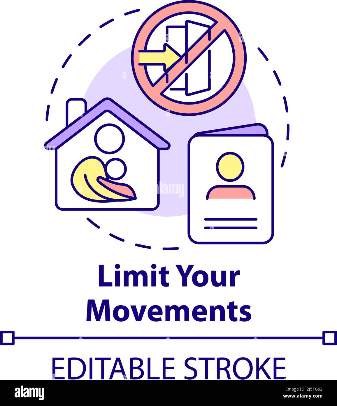 Careful movement Stock Vector Images - Alamy