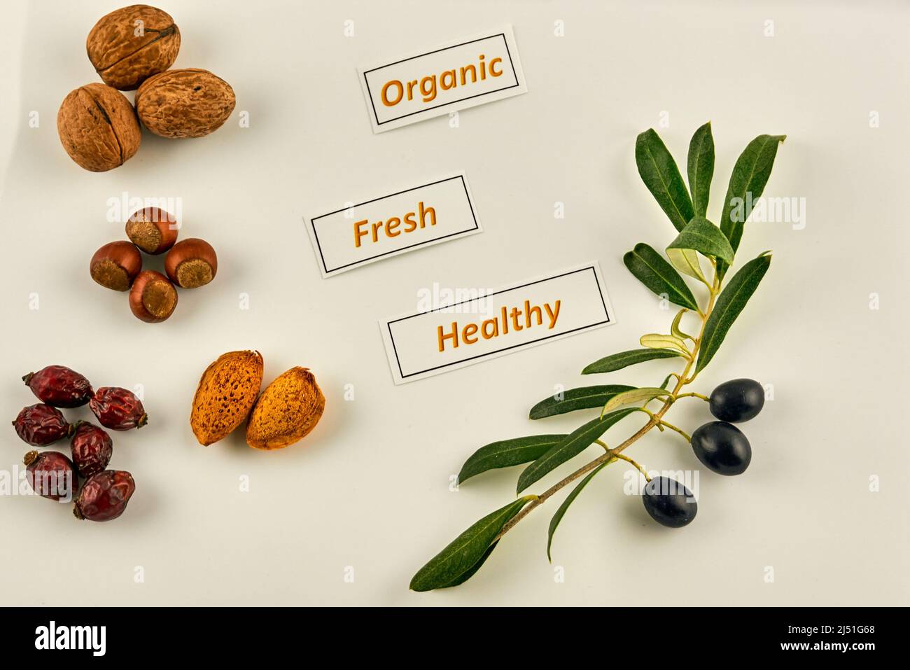 Healthy and fresh vegan food Stock Photo - Alamy