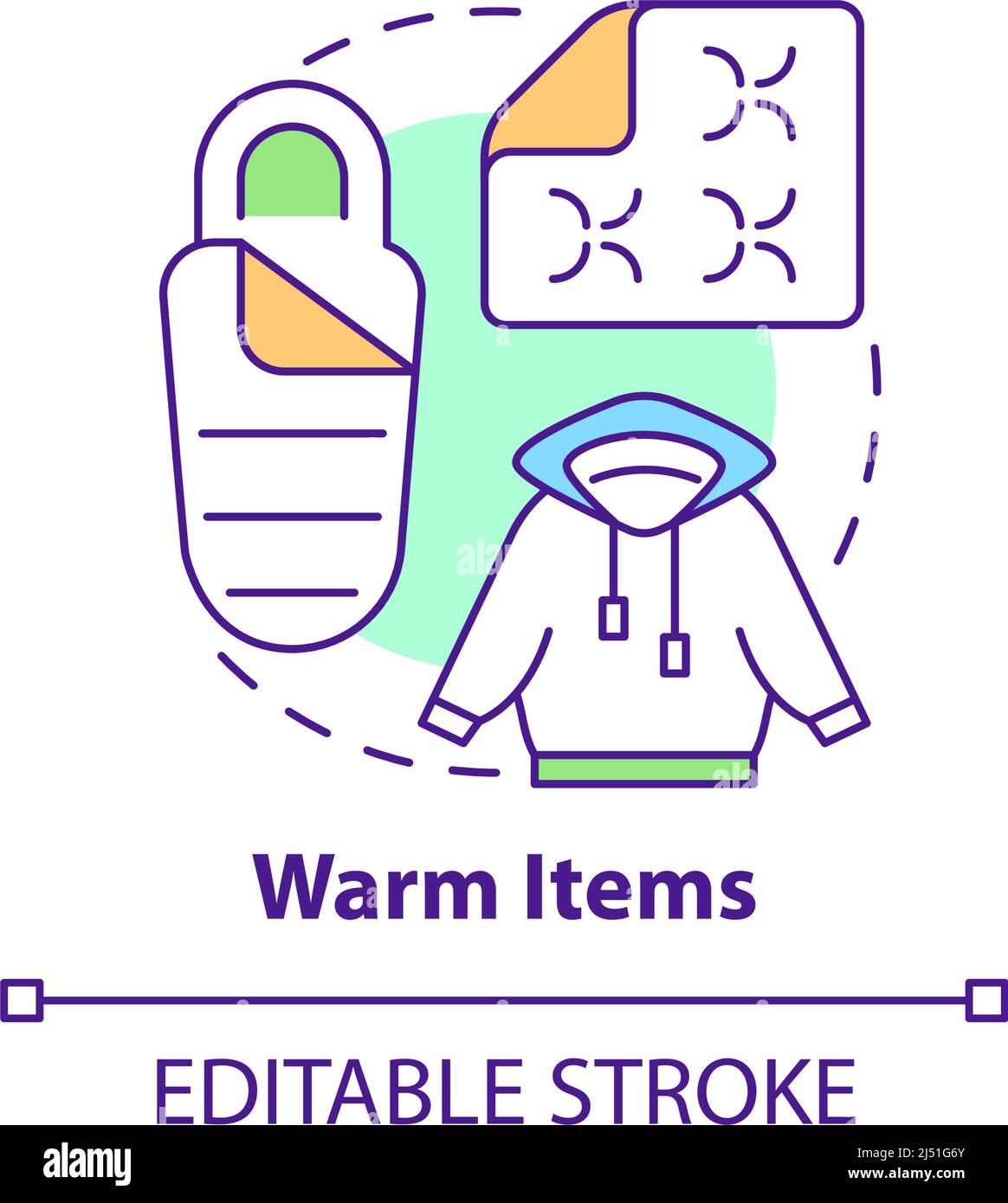 Warm items concept icon Stock Vector Image & Art - Alamy