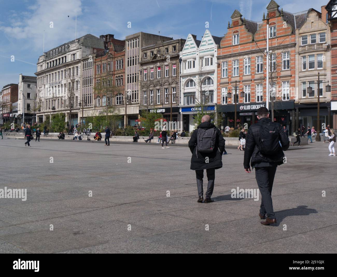 Square has long been at centre of nottingham life hi-res stock ...