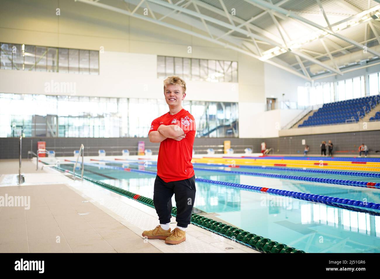 Will Perry, Paralympic swimmer at the Sandwell Aquatics Centre ...