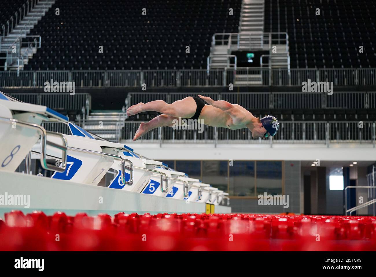 Will Perry, Paralympic swimmer at the Sandwell Aquatics Centre ...