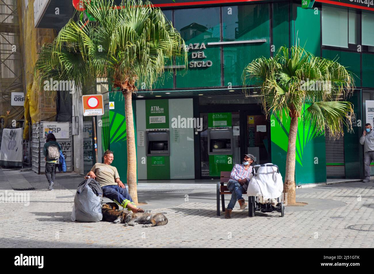 Homeless man malaga hi-res stock photography and images - Alamy
