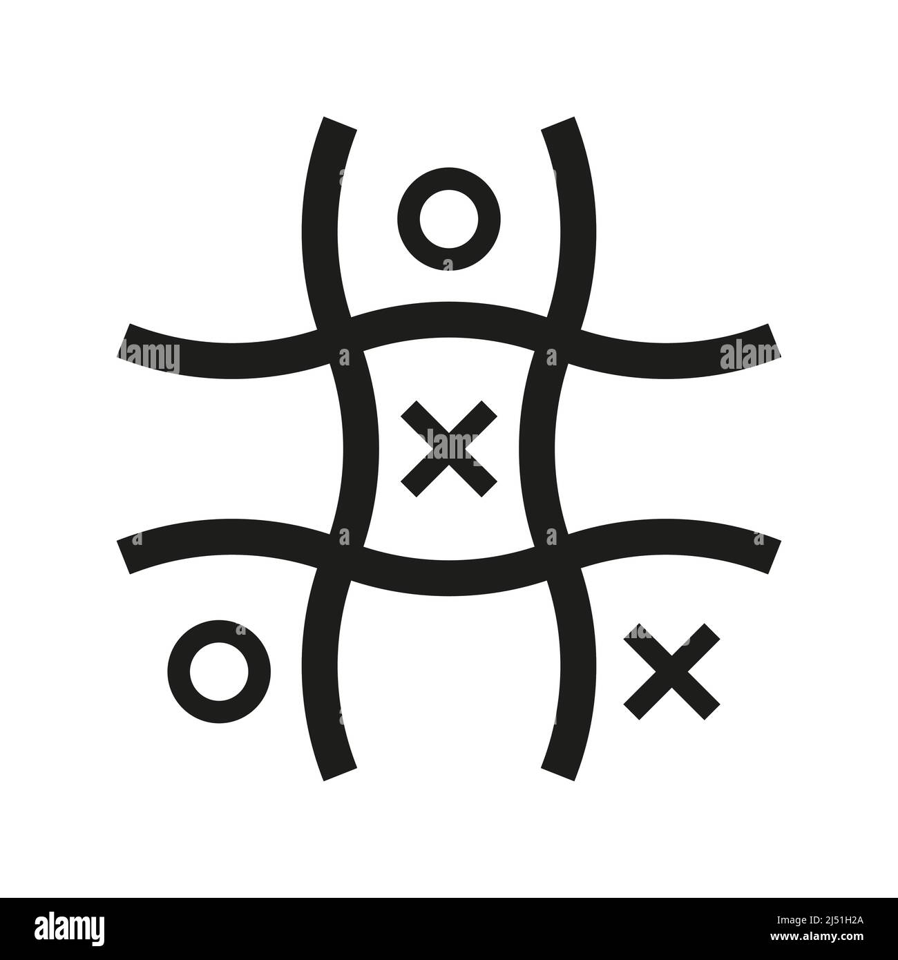 Tic Tac Toe. Black and white tic tac toe, Noughts and crosses, Xs and ...