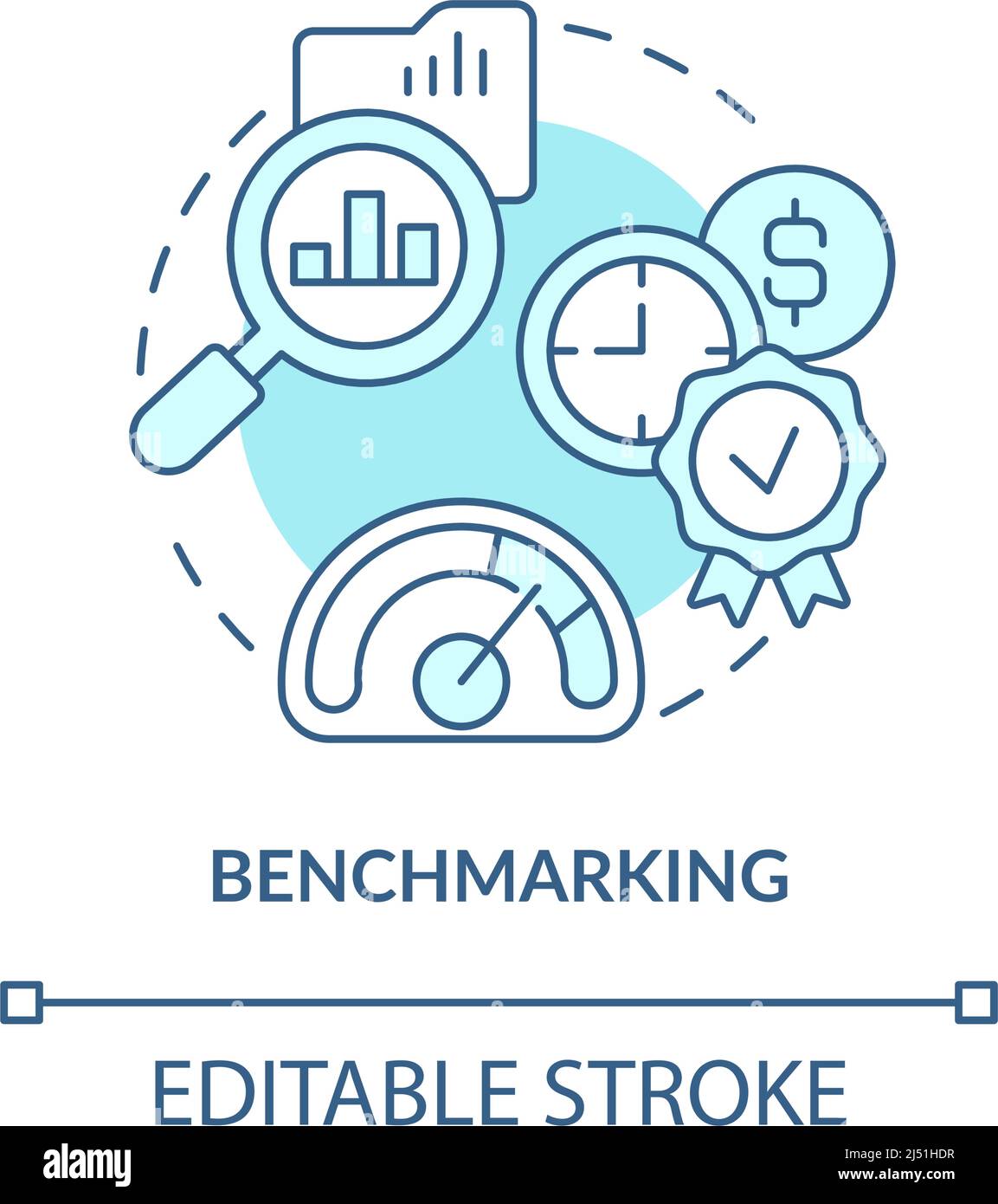Icon benchmarking process Stock Vector Images - Alamy