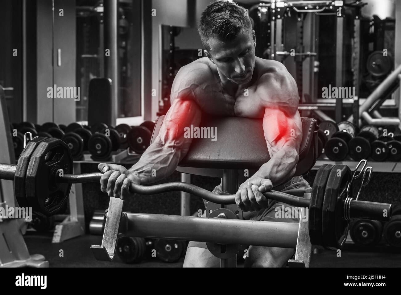Fat guy in gym hi-res stock photography and images - Alamy