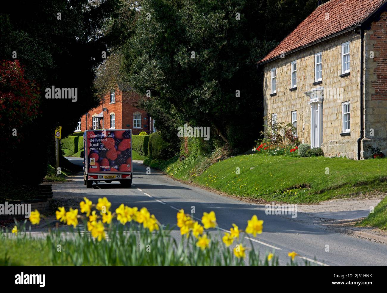 The village of Warter in East Yorkshire, England UK Stock Photo - Alamy