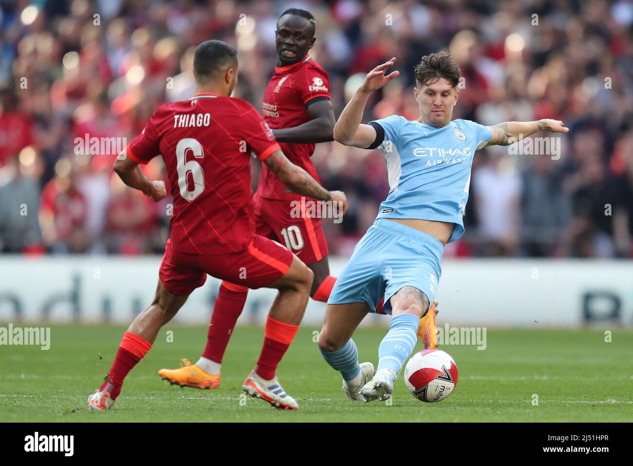 John stones manchester city liverpool hi-res stock photography and ...