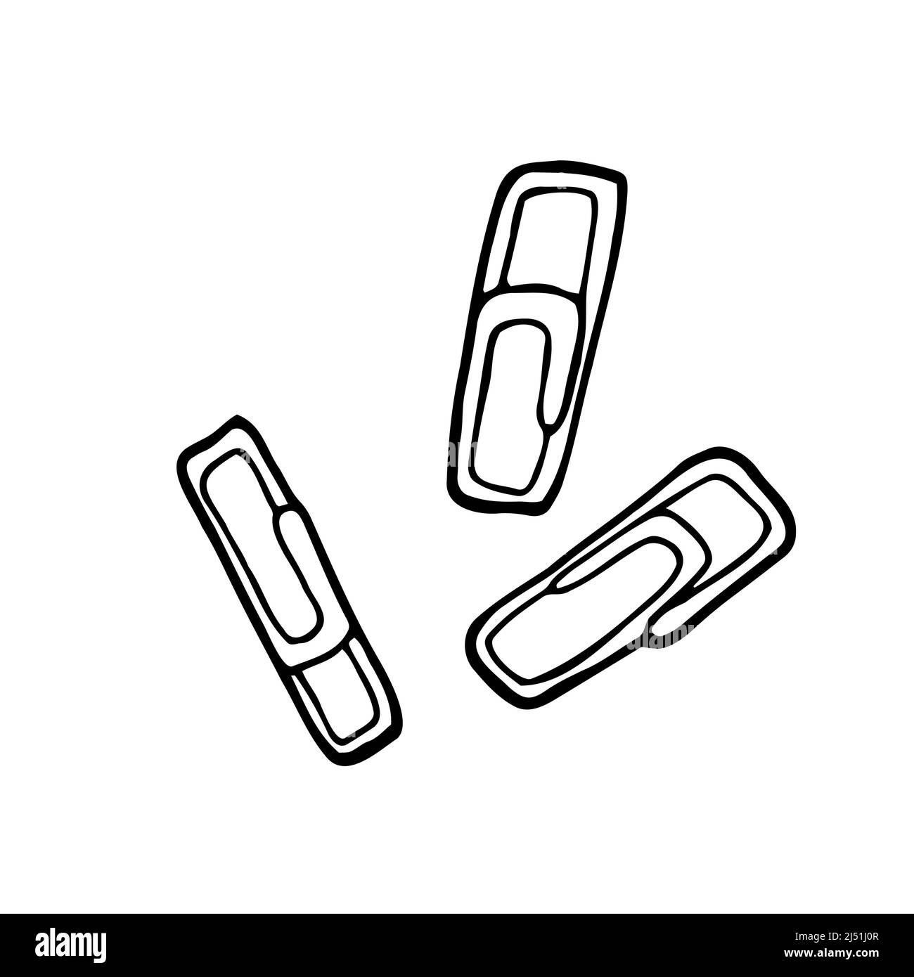 Pin stationery icon doodle Stock Vector Images - Alamy