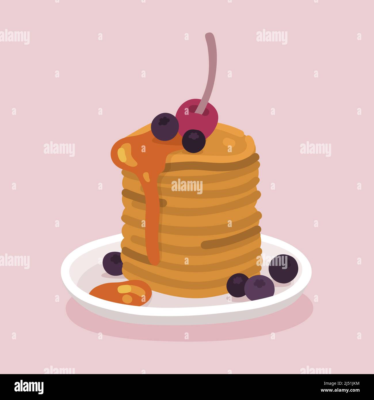 Cooking pancakes Stock Vector Images - Alamy