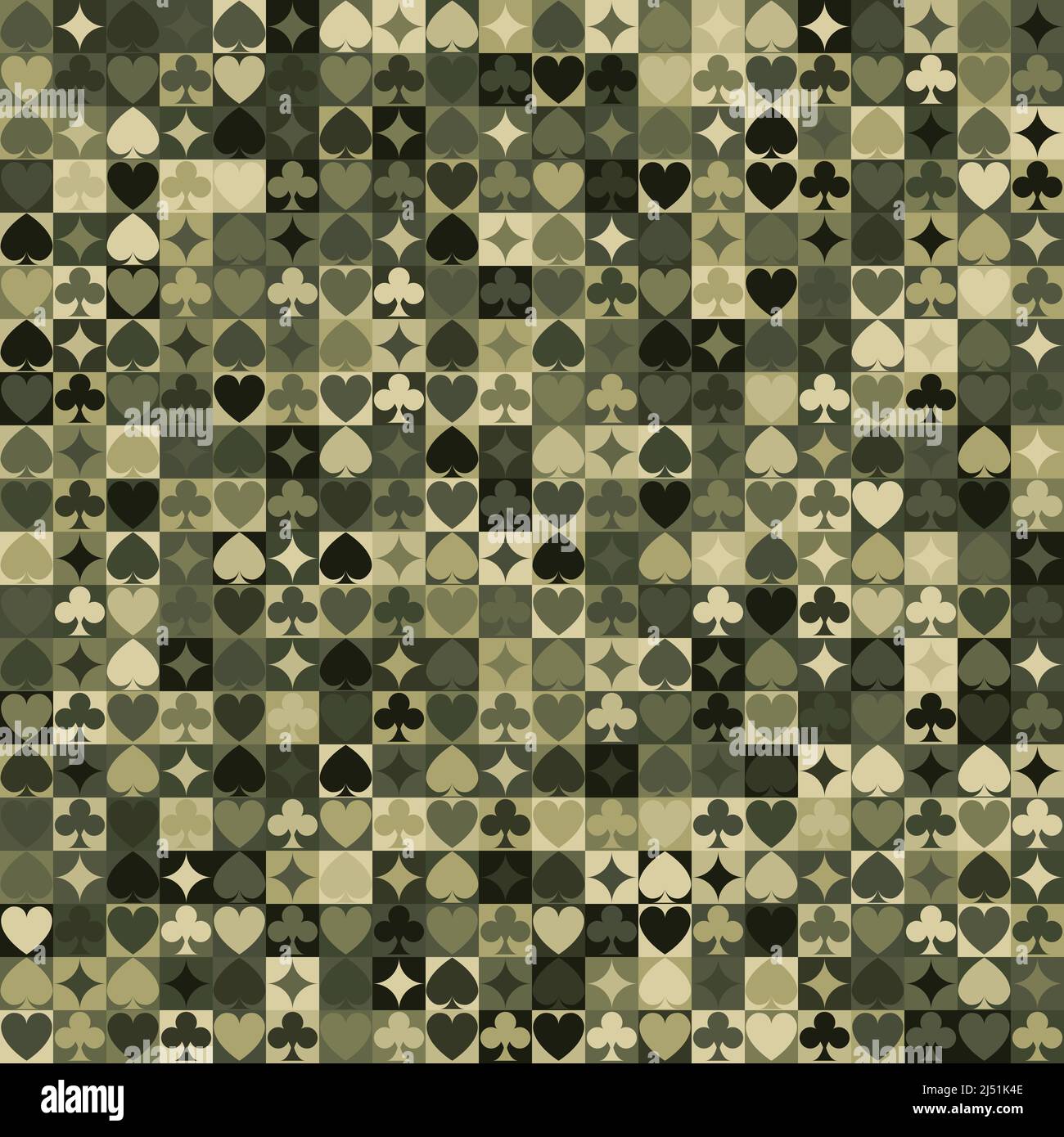 Vector playing cards suits seamless patterns. Backgrounds card suits ...