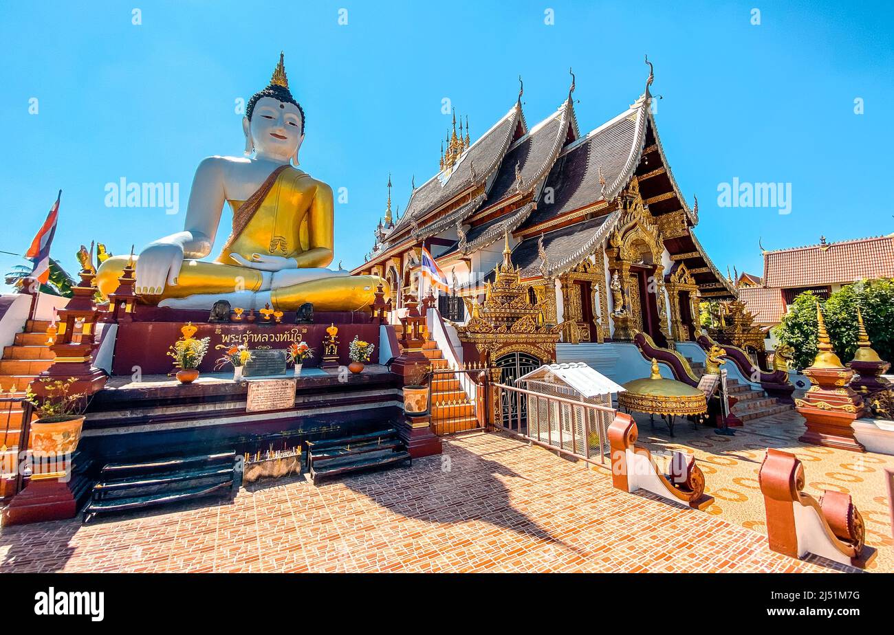 Wat Rajamontean temple in Old City Chiang Mai, Thailand Stock Photo - Alamy