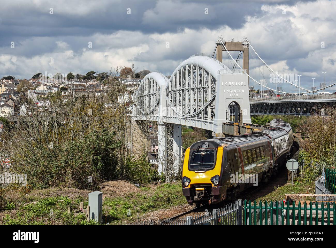 A Cross Country Train arriving in Devon after passing over the Royal ...
