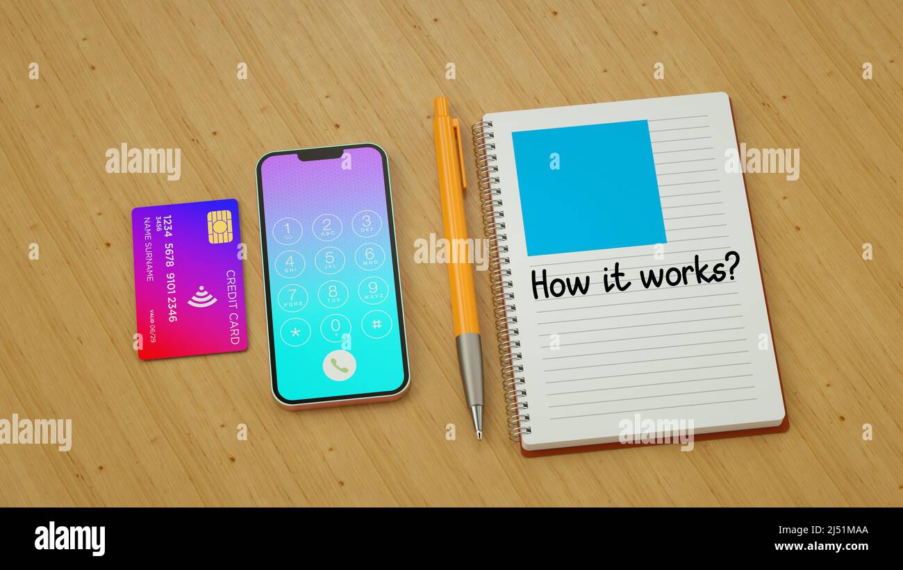 3D illustration and how it works Stock Photo - Alamy