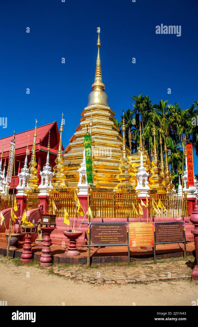 Wat Phan Tao, temple in Old city Chiang Mai, Thailand Stock Photo - Alamy
