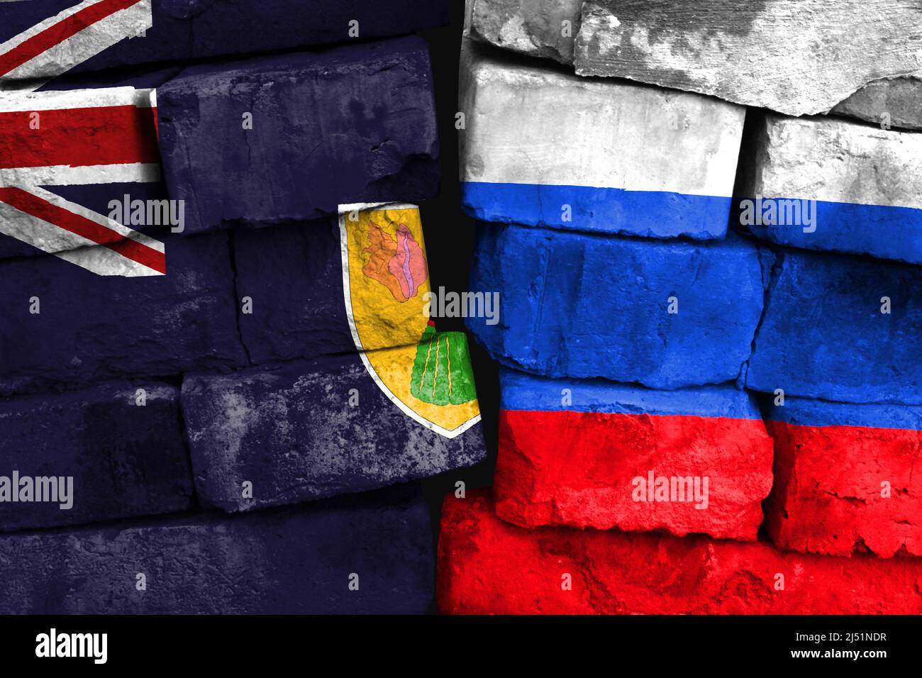 Concept of the relationship between Turks and Caicos Islands and Russia ...