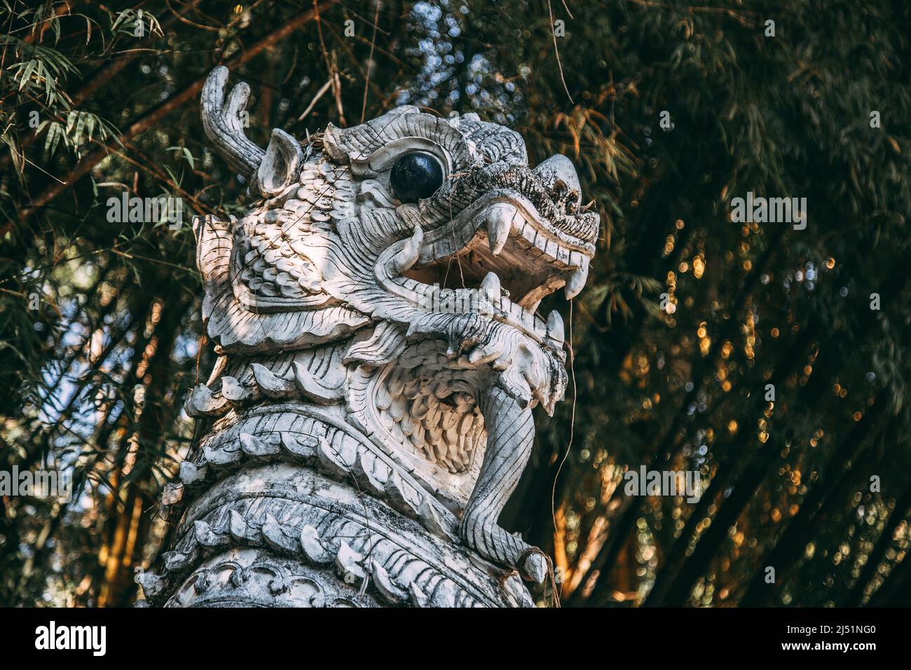 Wat Pha Lat or Wat Palad, old temple in jungle, Chiang Mai, Thailand ...