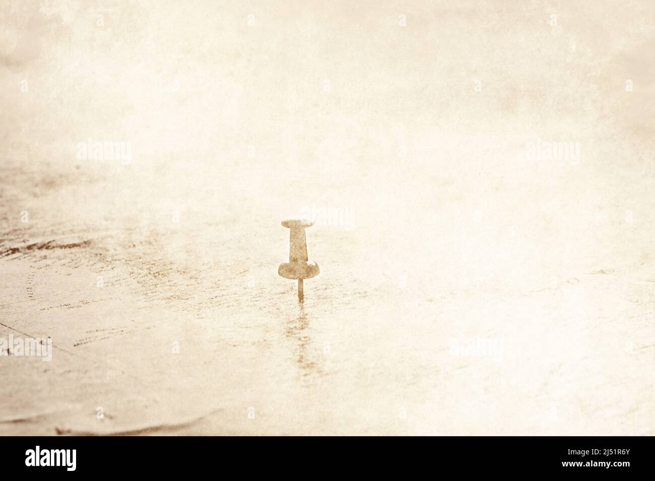 Travel concept. Map and needle with a marked place. Compass point on ...