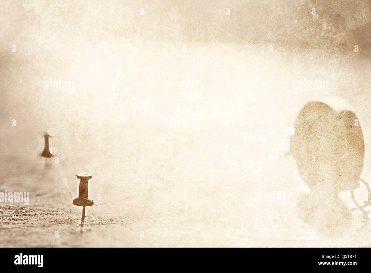 Travel concept. Map and needle with a marked place. Compass point on ...