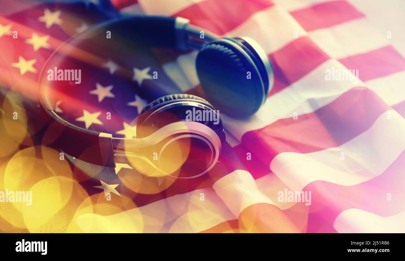 Symbol on American flag. Mortgage credit lending. Housing safety Stock ...