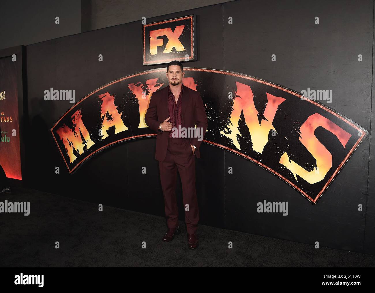 JD Pardo walking on the red carpet at FX's "Mayans M.C." season 4 ...