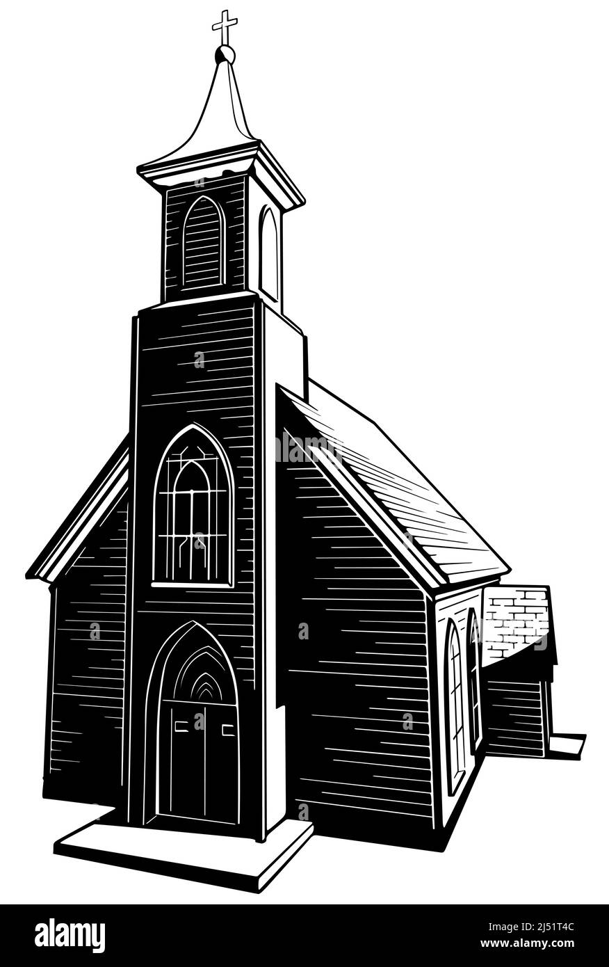 Gothic architectural drawing Stock Vector Images - Alamy