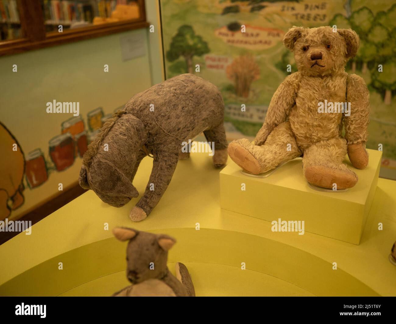Image of the real Winnie the Pooh on display in the New York public ...
