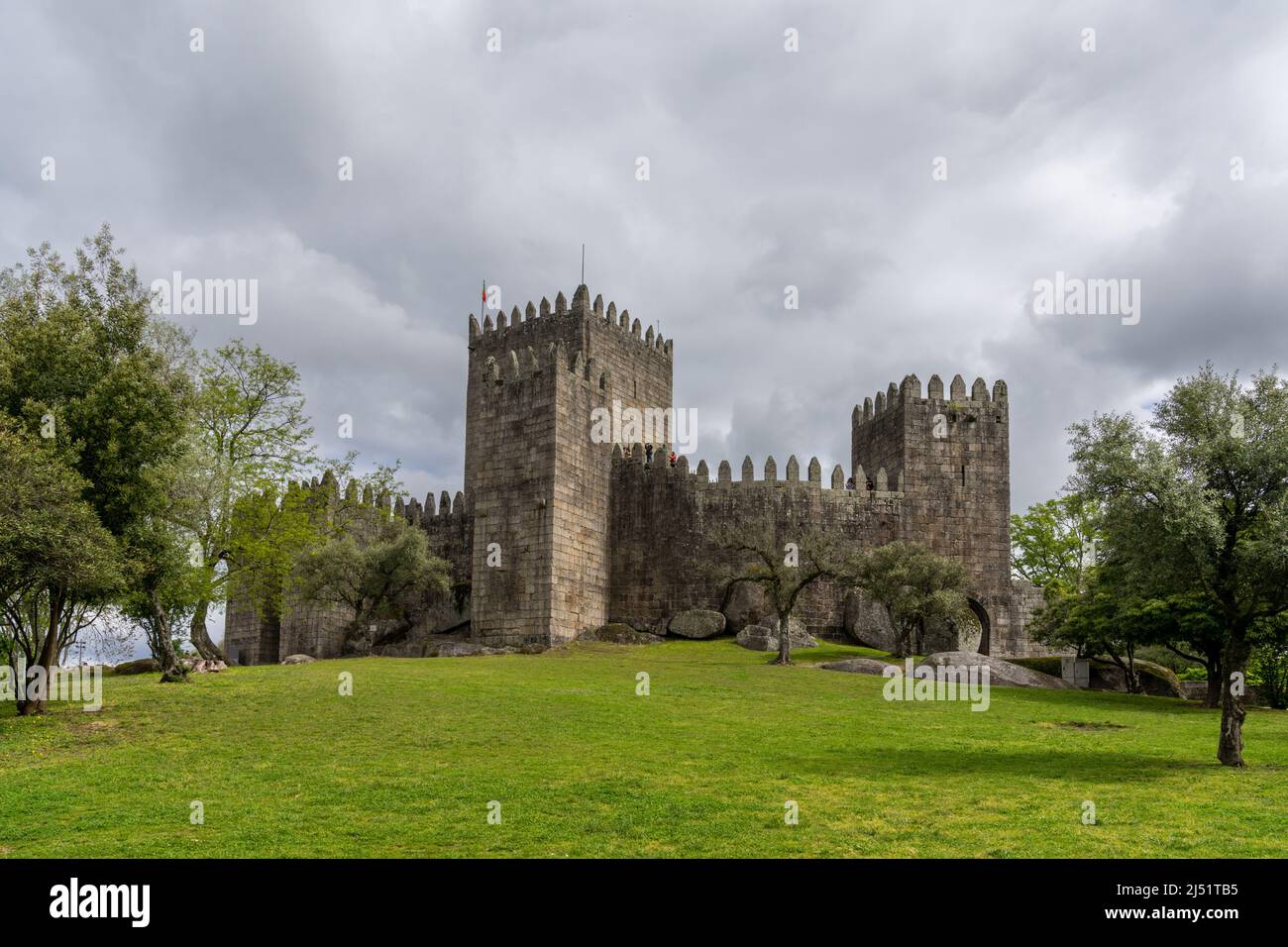 Guimaraes, Portugal - 13 April, 2022: view of the 11th-century ...