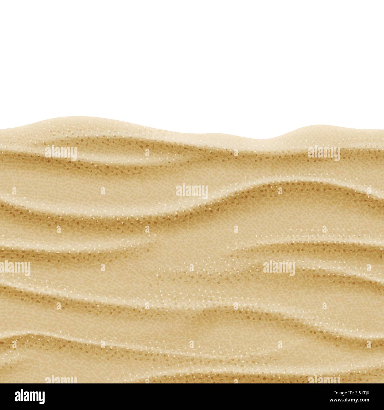 Realistic seamless vector sea sand. Sand beach wave and background sand ...