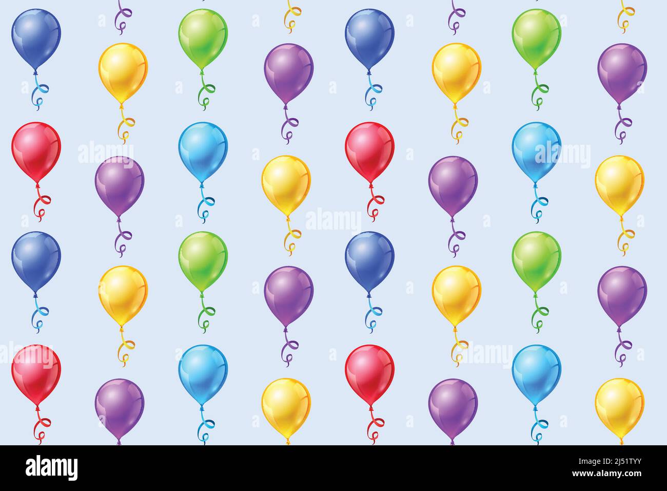 Seamless vector background with party balloons. Background balloon ...