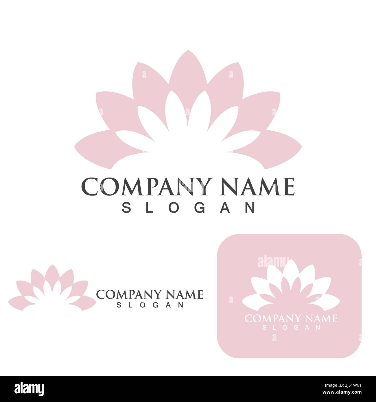 Lotus flower logo nature vector element Stock Vector Image & Art - Alamy